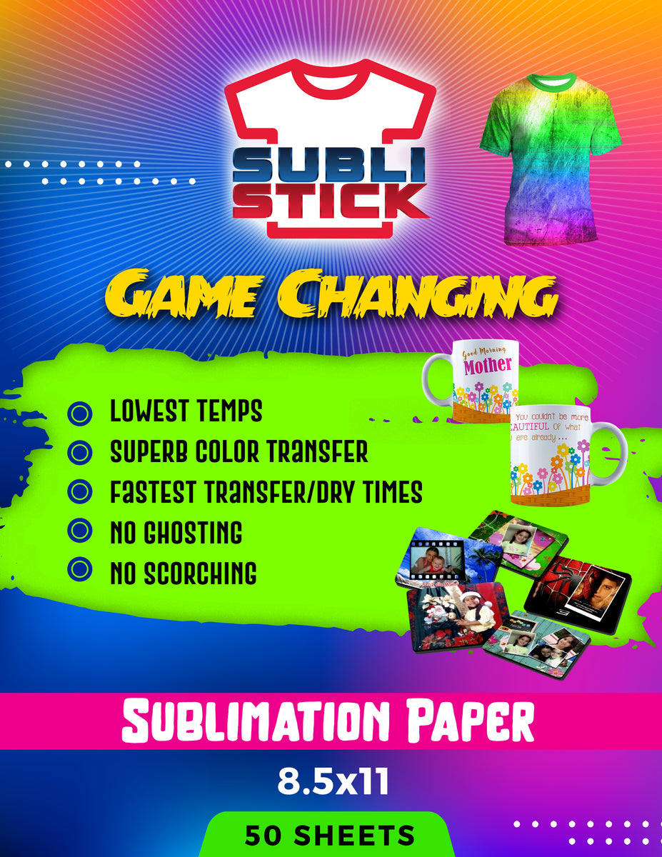 SUBLI-STICK SUBLIMATION PAPER – 360 Kustom Printz